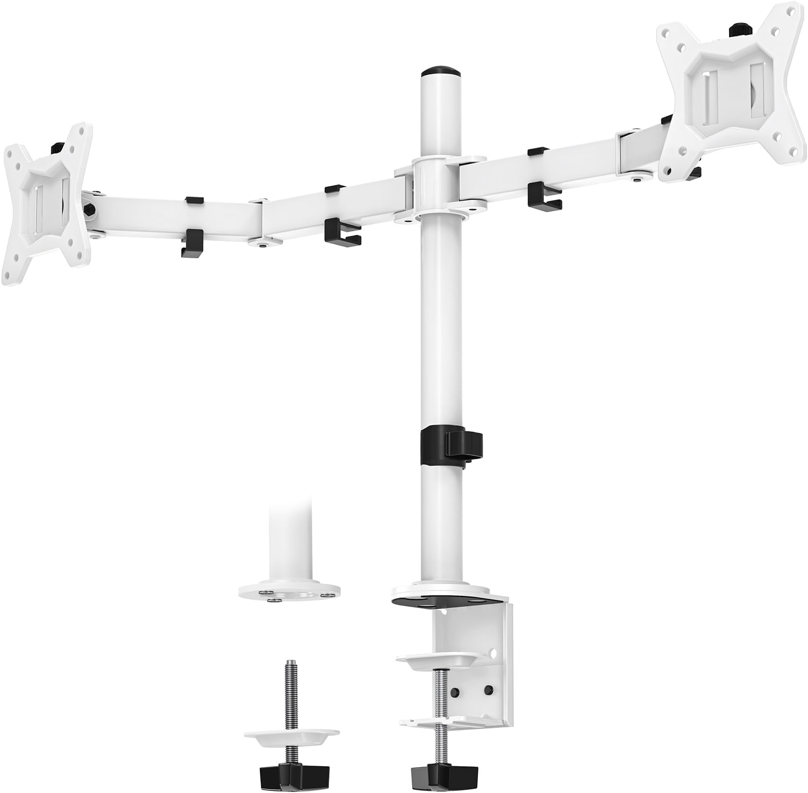 Amazon.com: ErGear Dual Monitor Stand, Heavy Duty Adjustable Monitor ...