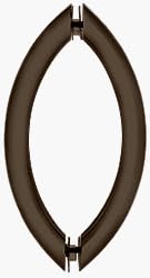CRL 8" Oil Rubbed Bronze Crescent Style Back-to-Back Pull Handles ...