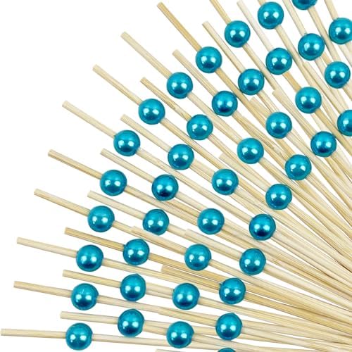 Amazon.com | 200Pcs Blue Decorative Cocktail Picks, 4.7 Inch Fancy ...