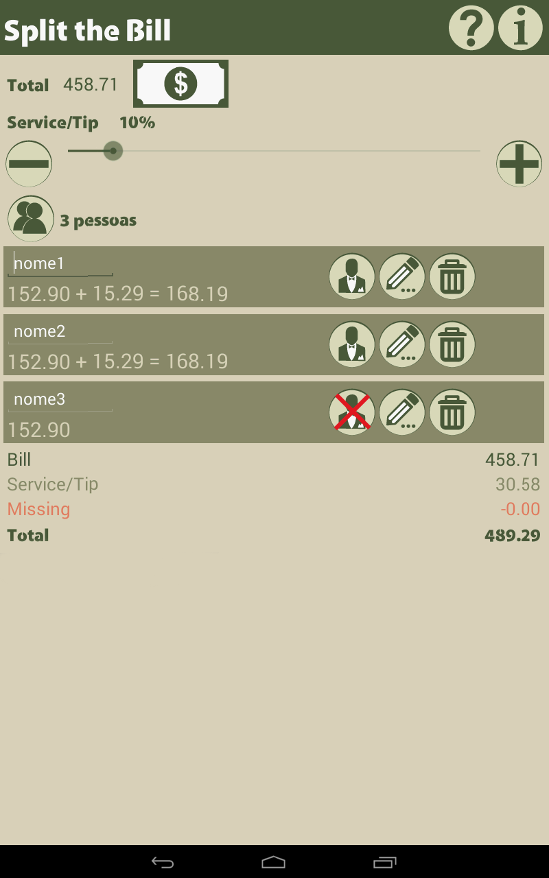 Split the Bill - App on Amazon Appstore