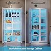 Amazon.com: LVSOMT Display Cabinet with Glass Doors, 65" H Tall ...