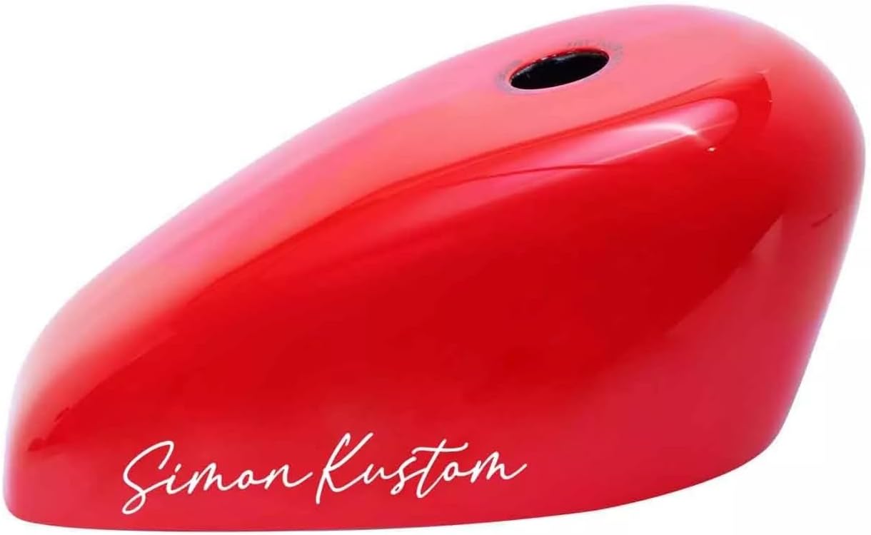 Motorcycle Gas Tank Cover SimonKustom Handscript (to Change The Text on ...