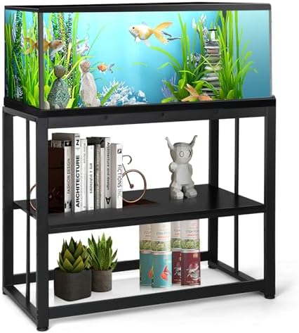 Amazon.com: VOWNER 40-50 Gallon Fish Tank Stand - Metal Aquarium Stand ...