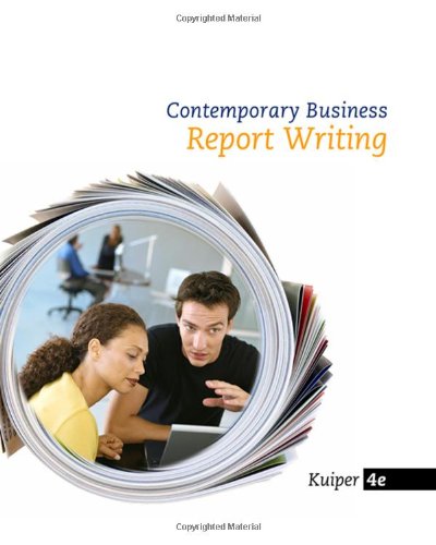 Contemporary Business Report Writing: 9780324587425: Business ...