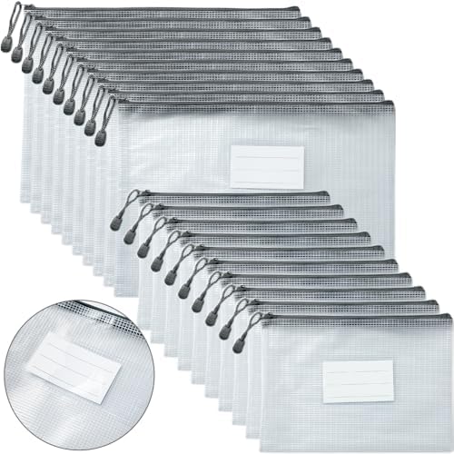 Amazon.co.jp: Webirth ジッパー式収納袋 【ラベル一体型の袋でものの仕分けや整理が簡単にできる！】 好みに合わせてサイズ/カラーを選べる (A4 黒10枚) : ホーム＆キッチン