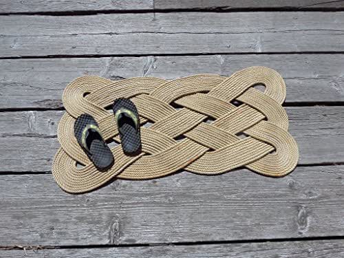 Amazon.com: 34" x 20" Rope Rug Doormat Rope Rug Tightly Knotted ...