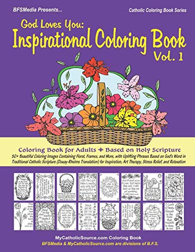 Amazon.com: God Loves You: Inspirational Coloring Book for Adults Based ...