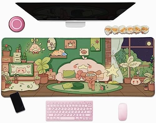 Amazon.com : MEWOOCUE Gaming Laptop Mouse Pad, Teddy Big Desk Pads PC ...