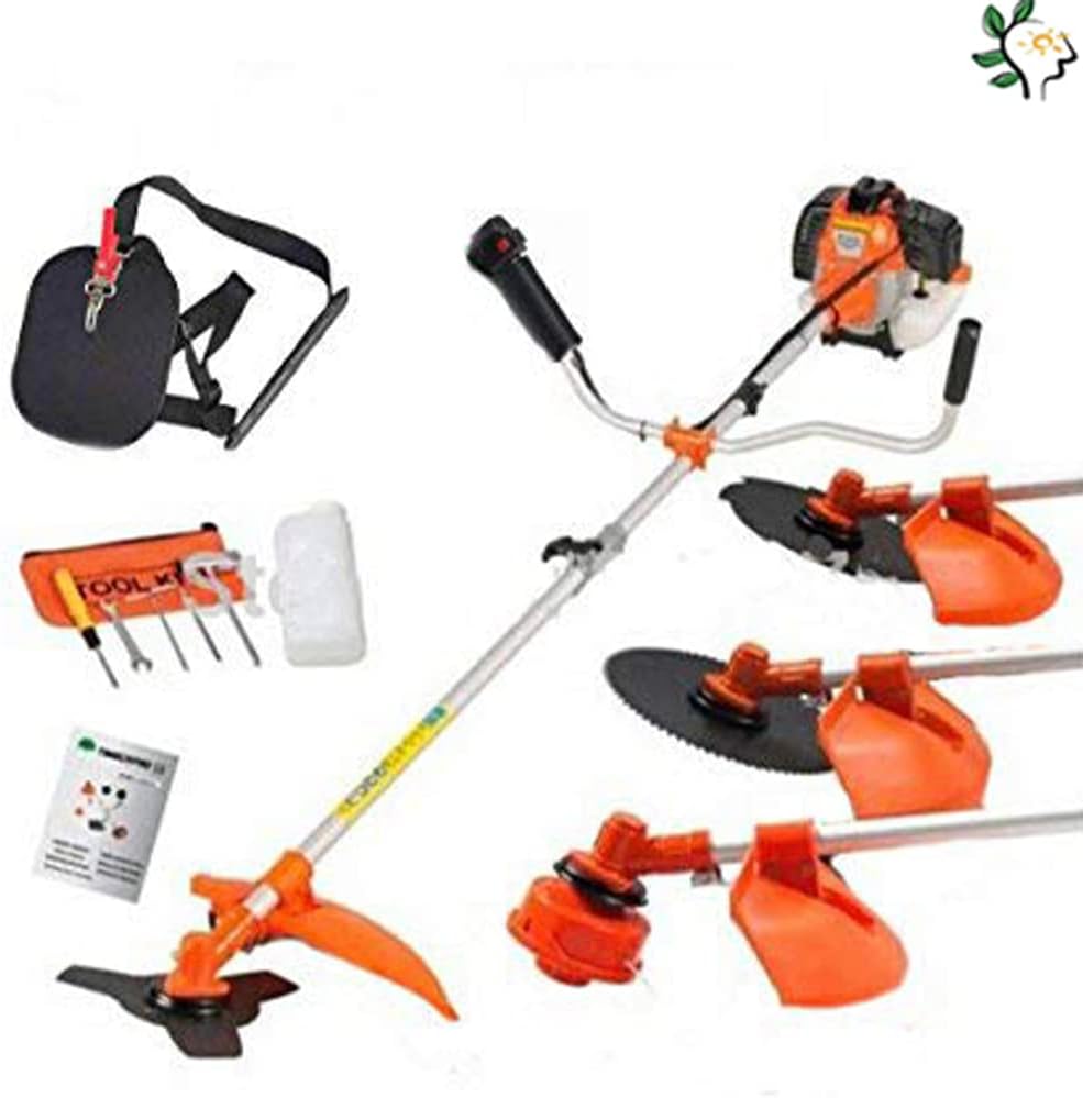 Amazon.com : GX35 Brush Cutter 9 in 1 Gasoline Grass Cutter strimmer ...