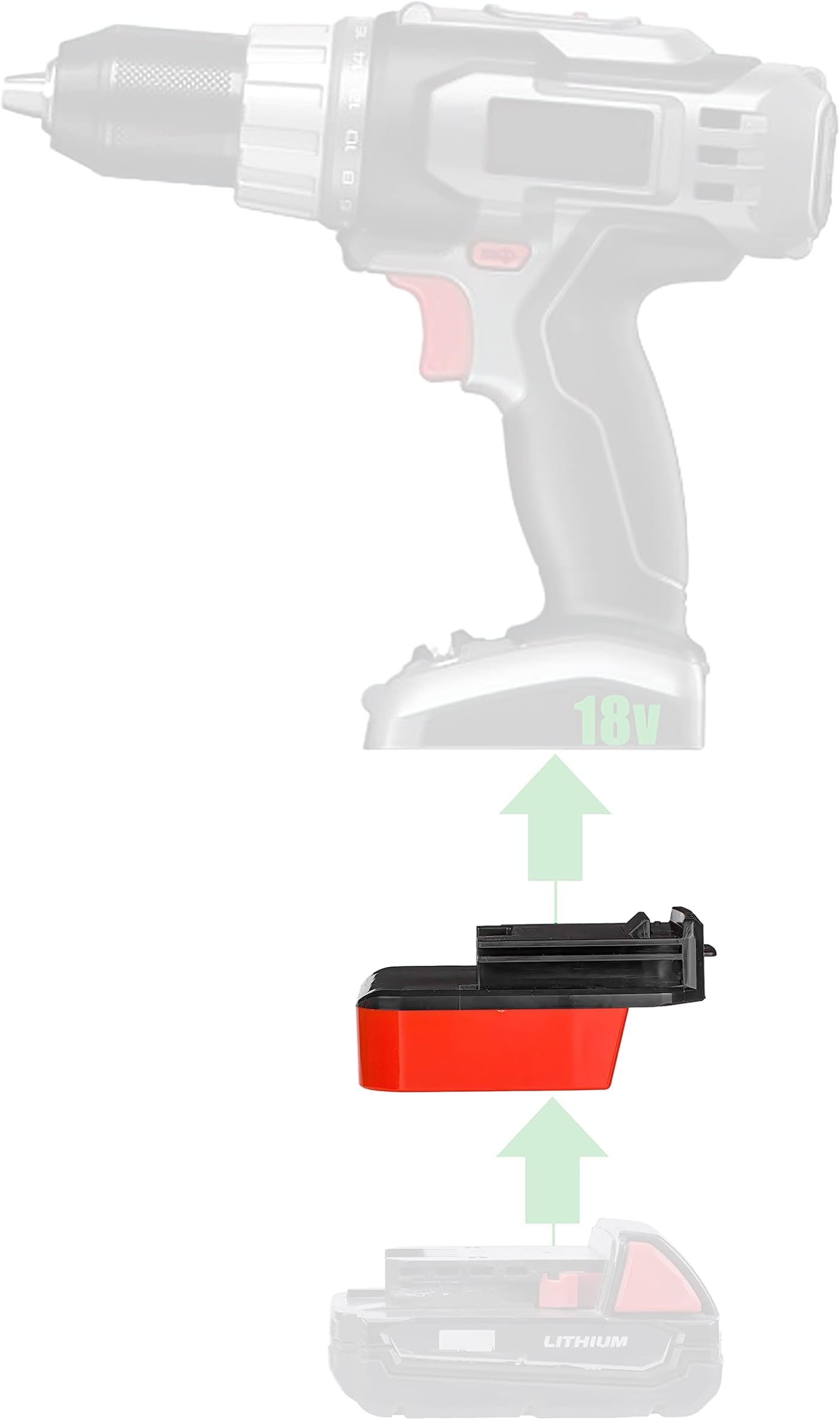 Amazon.com: 1x Adapter Only Upgrade for Porter Cable Old 18v (Not 20v ...