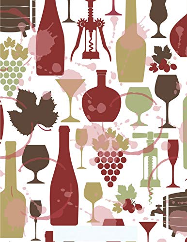 Wine Notebook: Wine Lover Journal Book Ruled Lined Page For Men Women ...