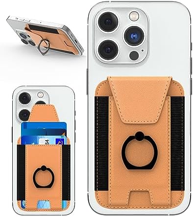 Amazon.com: Amzone 3-in-1 Magnetic Wallet with Phone Grip, Leather ...