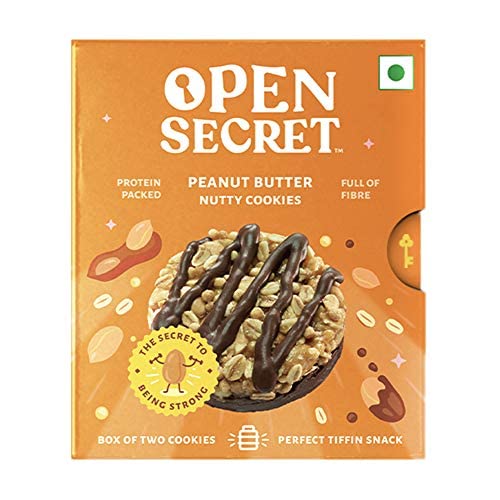 Open Secret Tiffin Snacks (30g) |2 Cookies | Healthy Peanut Butter ...