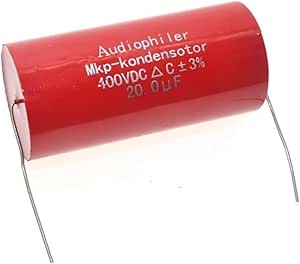 Capacitors Capacitors 2PCS 400VDC 20uf Red Audiophiler MKP Axial ...