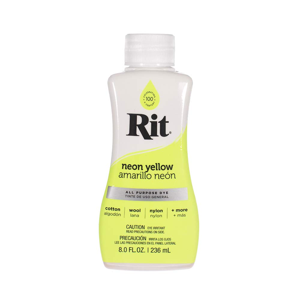 Amazon.com: Rit Dye Liquid – Wide Selection of Colors – 8 Oz. (Neon Yellow)