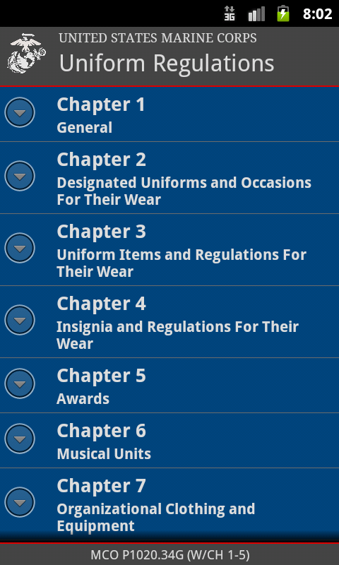 USMC Uniform Regulations: app su Amazon Appstore