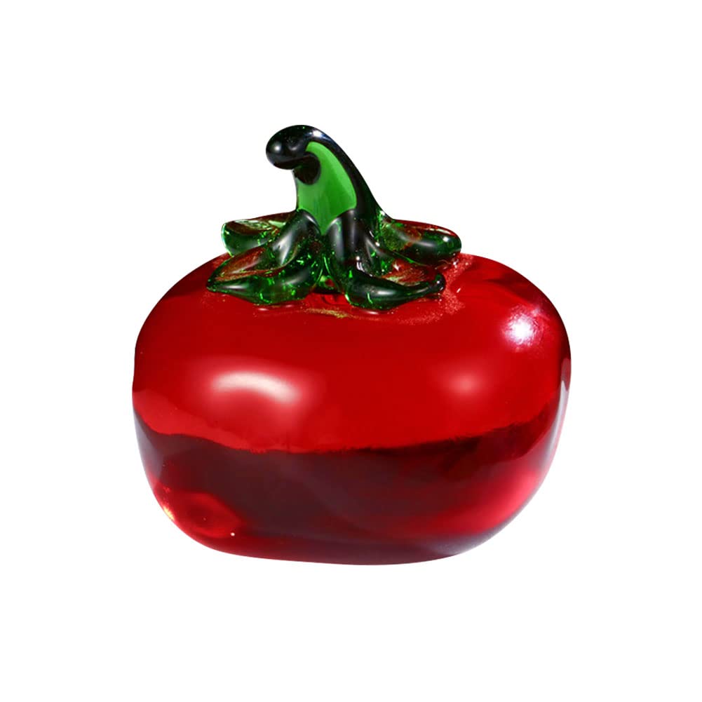 Amazon.com: JOONOR Crystal Tomato Statue Ornament Decorative Artificial ...
