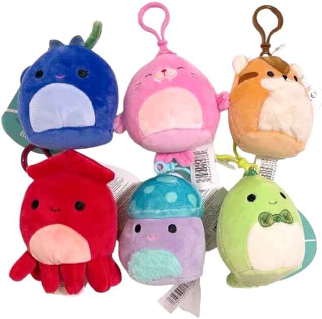 Amazon.com: Squishmallows Original Fall Squad Set of 6 Mini 3.5" Plush ...