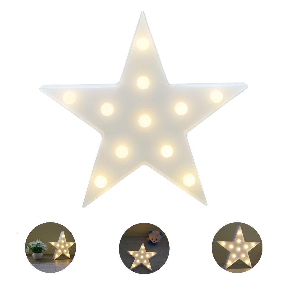 Amazon.com: Youngine Decorative LED Star Light Tropical Desk Lamp ...