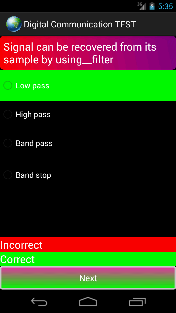 Digital Communication Test - App on Amazon Appstore
