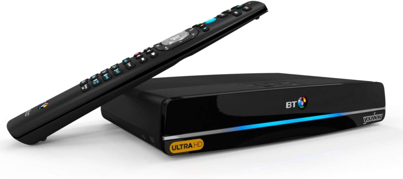 BT Youview+ Set Top Box (500Gb) Recorder with Twin HD Freeview and 7 ...