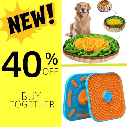 Amazon.com : HOPET Snuffle Mat for Small and Large Dog Breeds, Sniff ...