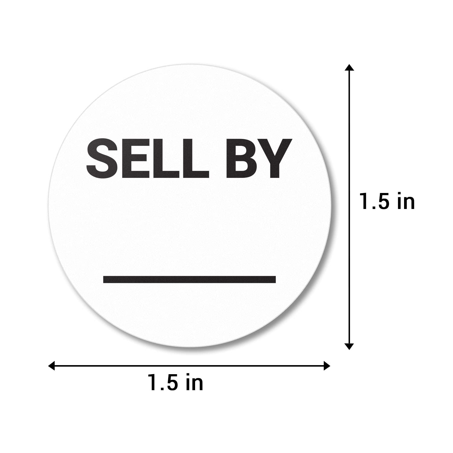 Snapklik.com : Sell By/Expiration Date Labels (1.5 Inch, Round - 300 ...