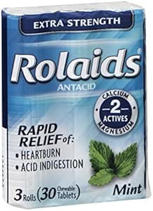 Rolaids Extra Strength Antacid Rapid Relief Mint 3 Rolls by Rolaids ...