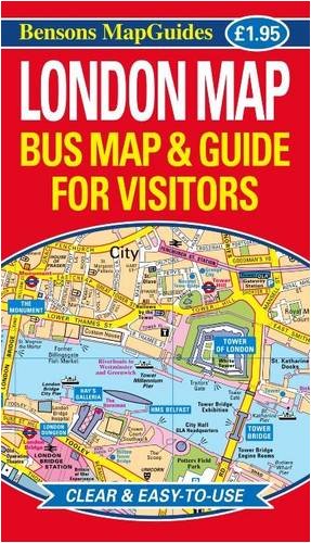 London Map: Bus Map and Guide for Visitors: Amazon.co.uk: Bensons ...
