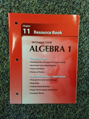Holt McDougal Larson Algebra 1: Resource Book: Chapter 11: McDougal ...