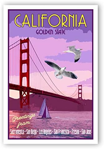 Amazon.com : CALIFORNIA STATE MAP postcard set of 20 identical ...