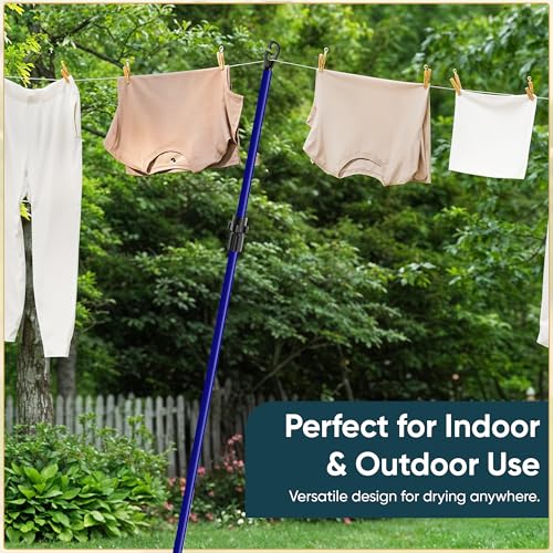 FlickBuyz Washing Line Prop - Heavy Duty Telescopic Clothes Poles for ...