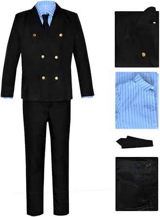 Amazon.com: Anime Sanji Cosplay Outfit Jacket Blazer Costume Halloween ...