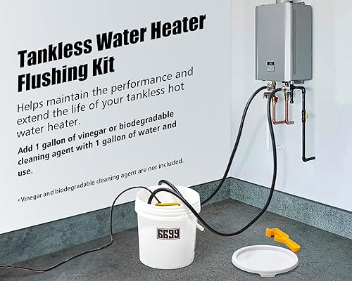Snapklik.com : Tankless Water Heater Cleaning Kit Just Add Vinegar ...