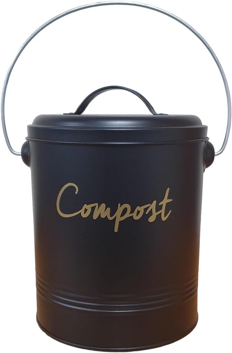 Premier Housewares 510017 Compost Bin Red Compost Bin Kitchen Steel ...