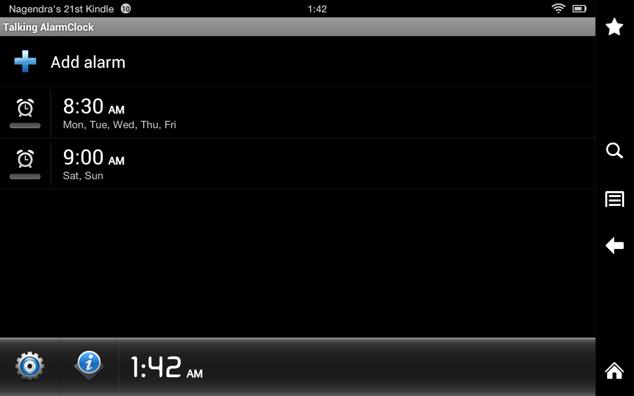 Talking Alarm Clock - App on Amazon Appstore
