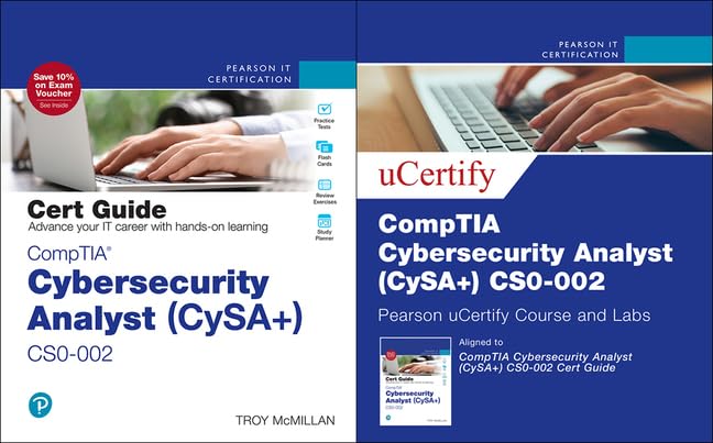 CompTIA Cybersecurity Analyst (CySA+) CS0-002 Cert Guide Pearson uCertify Course and Labs Card ...