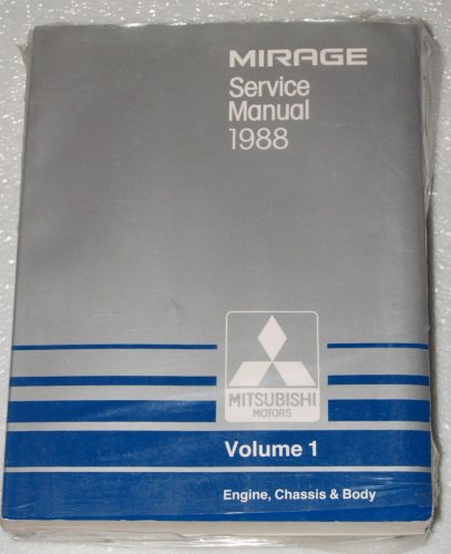 1988 Mitsubishi Mirage Service Manuals (2 Volume Complete Set): Books ...