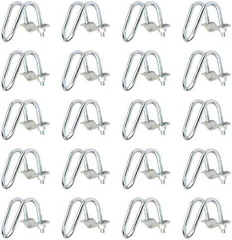 8 PCS 1 Inch Pipe Clamps with Hanger Bolt, Adjustable Wall Mount Pipe ...