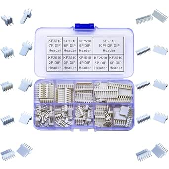 Yoeruyo 2.5mm DIP Header Compatible with Molex Connector Kit, MX2.54 2/3/4/5/6/7/8/9/10/12P KK ...