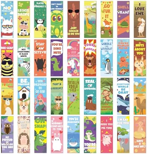 Amazon.com: 120PCS Animal Book Marks for Reading Kids, Paper Bookmark ...