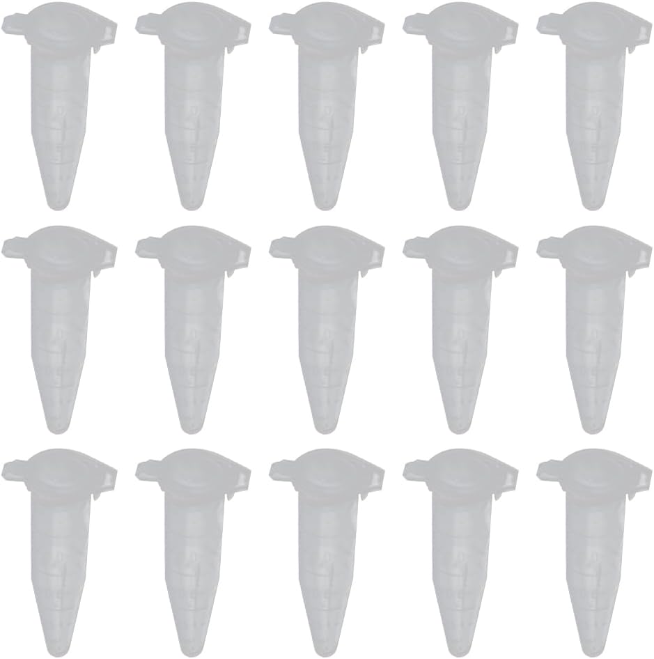 Amazon.com: ccHuDE 500 Pcs Microcentrifuge Tubes Small Plastic Vials ...