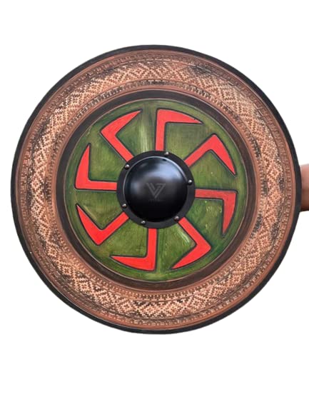 Amazon.com: VETERIS Medieval Shield For Cosplay, Roleplay, Costume LARP ...
