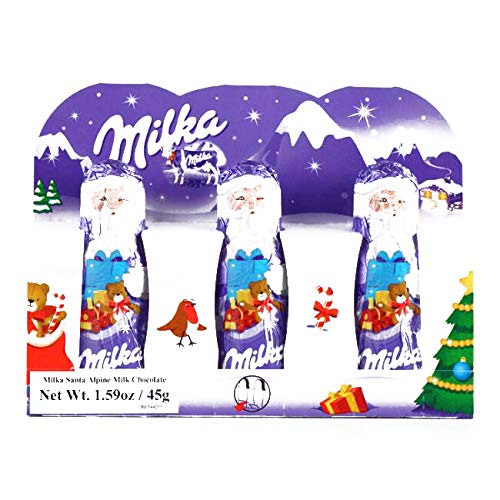 Amazon.com: Milka Chocolate Santas 3 Pack 1.58 oz each (1 Item Per ...
