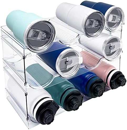 Amazon.com: Vtopmart Stackable Water Bottle Organizer Holder, 2 Pack ...
