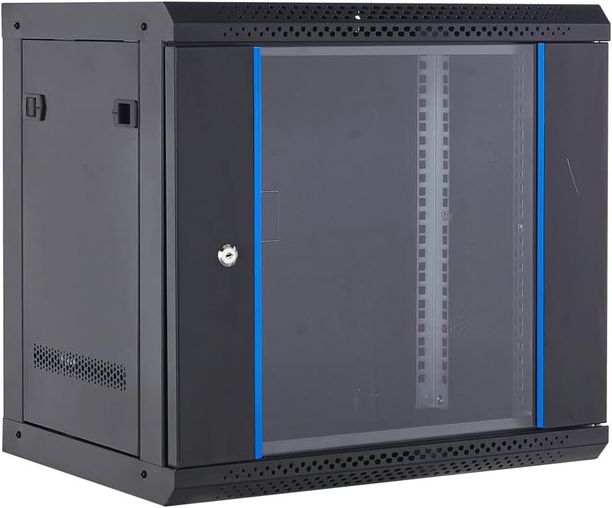 Wall Mount Network Cabinet Network Server Rack Cabinet, Data Rack Server Cabinet Enclosure with ...