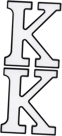 Amazon.com : Veemoon 2pcs Alphabet k Shaped Led Lights Letter Lights ...