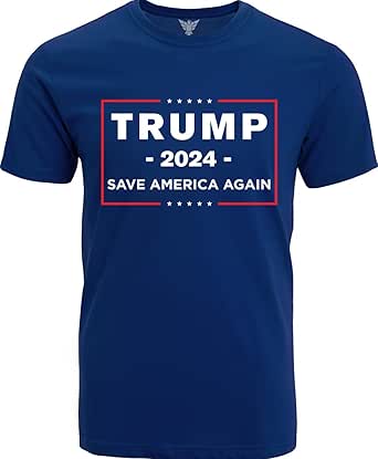 Amazon.com: Camiseta de anuncio de campaña presidencial Save America ...