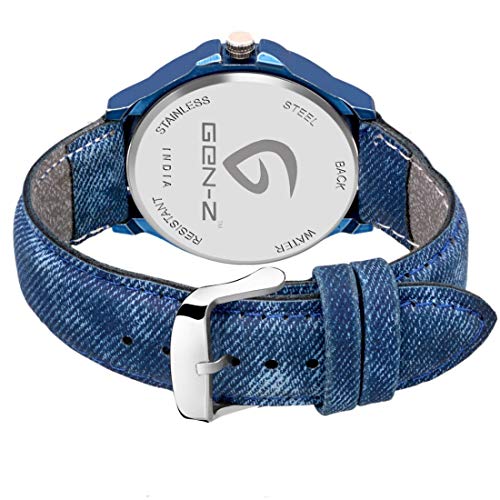 Buy Gen-Z Blue Day and Date Watch for Men Online at Low Prices in India ...