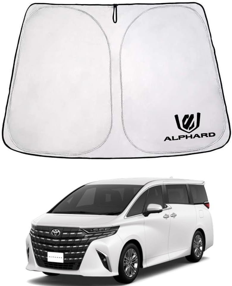 Amazon | LEXLEYS トヨタ アルファード 40系 改良専用 フロント サンシェード PRIUS 遮光 カーテン シェード 日よけ 車 ワンタッチ 窓 ガラス カバー セット 車 ...